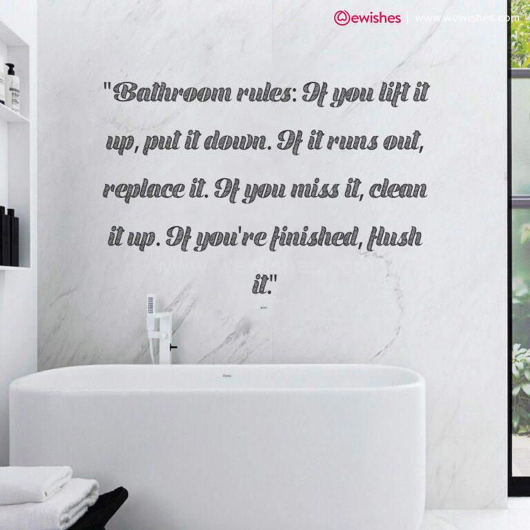 Bathroom Quotes: Adding Some Fun to Your Personal Space – We Wishes